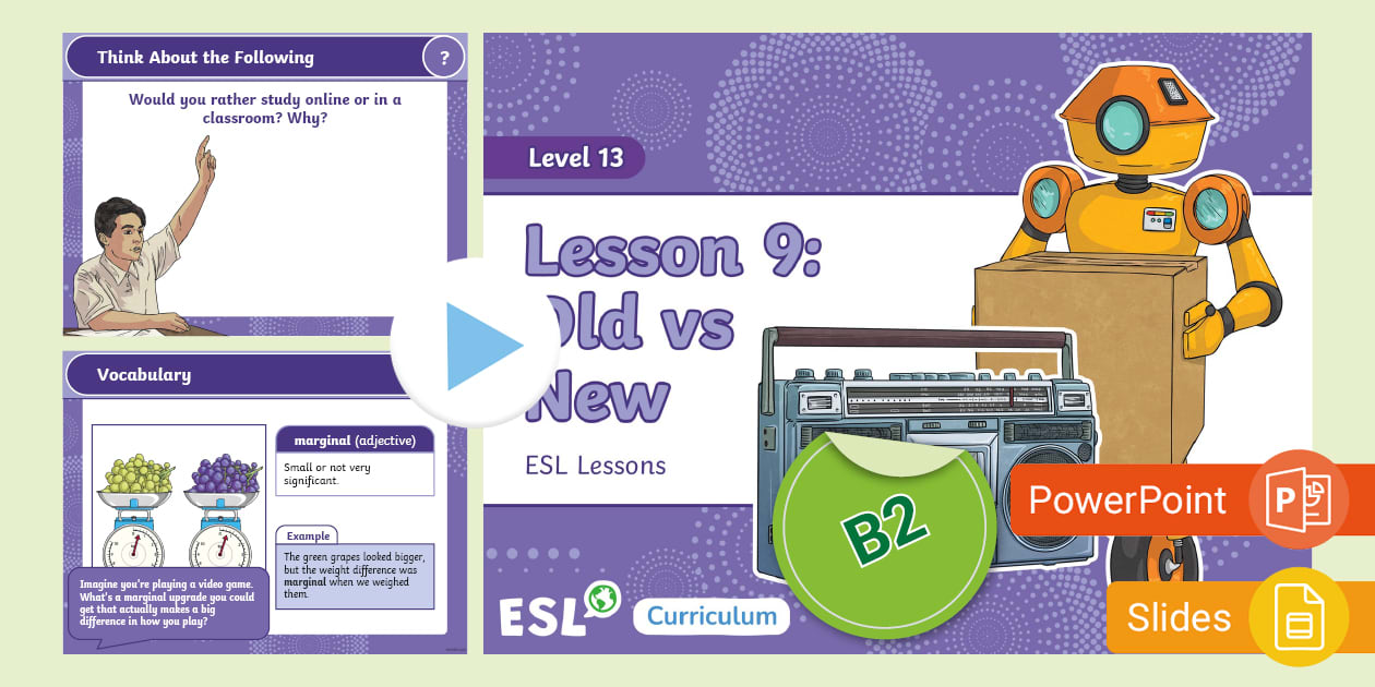 ESL Curriculum Level 13 Lesson 9