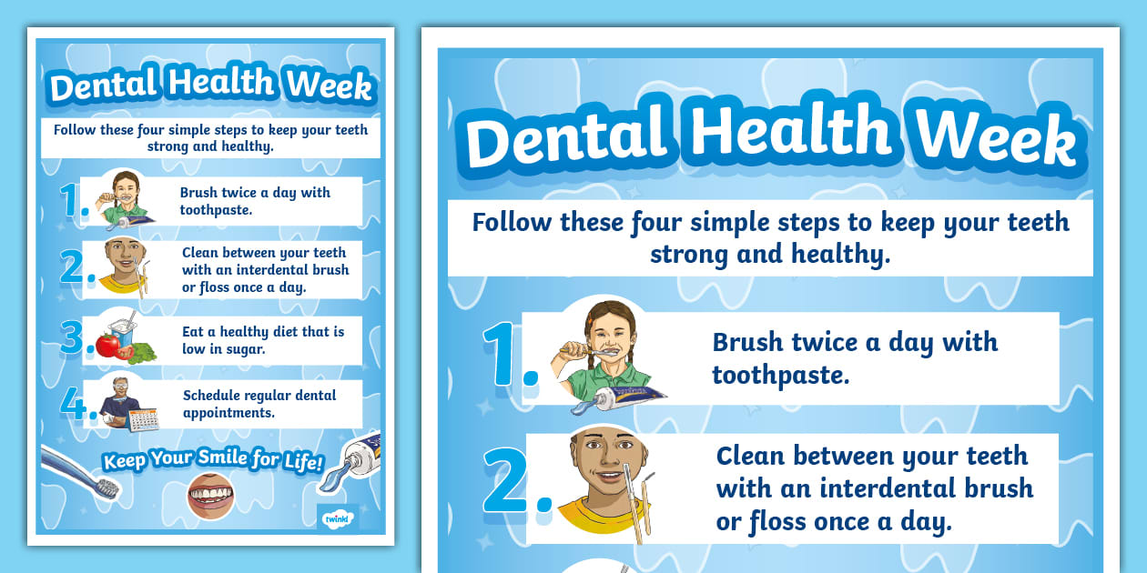 Dental Health Week Poster (teacher made) - Twinkl