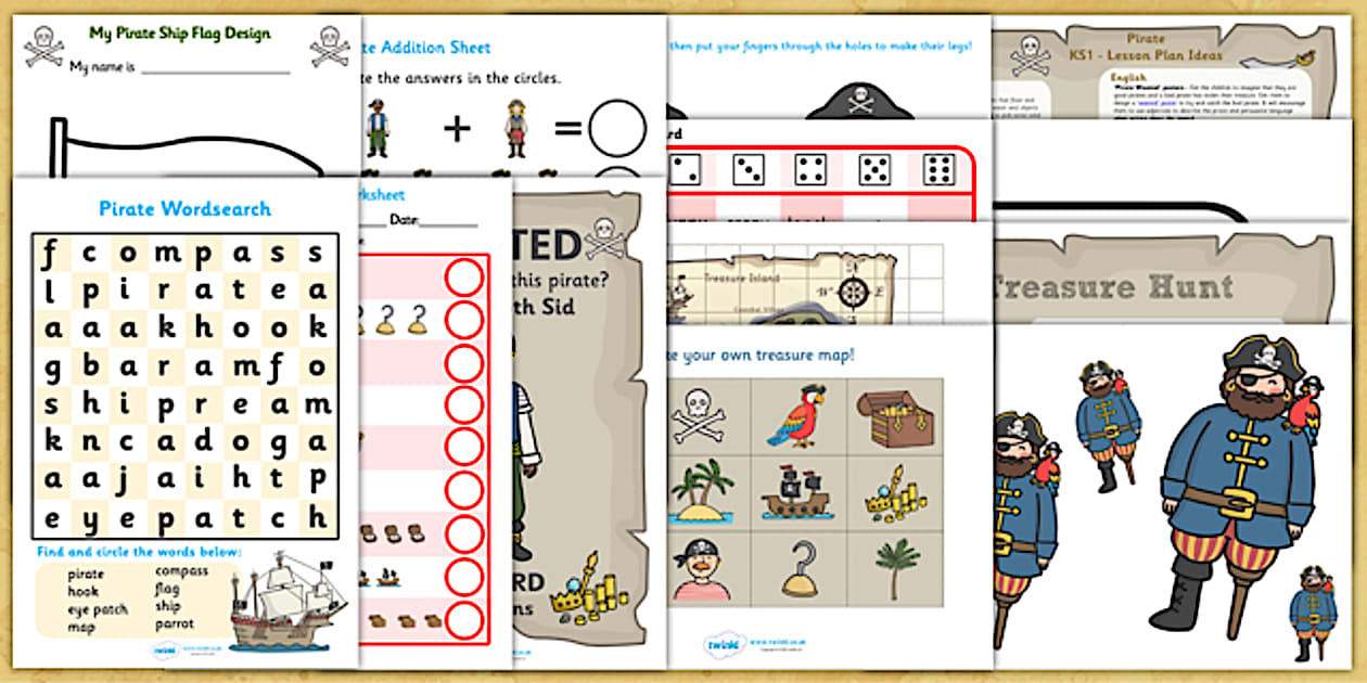 KS1 Pirates Lesson Plan Ideas and Resources Pack - Twinkl