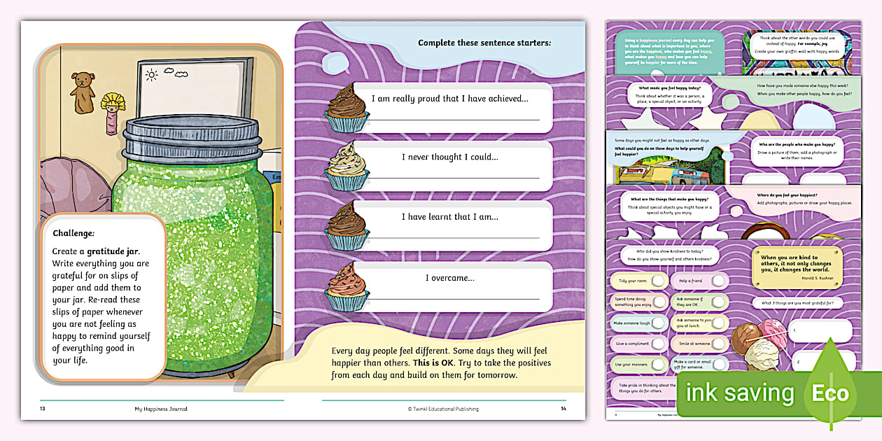My Happiness Journal KS2 (teacher made) - Twinkl