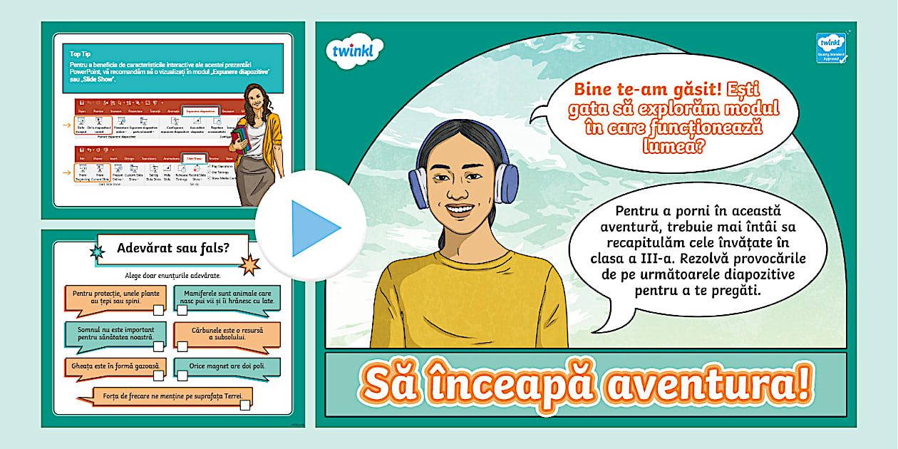Clasa a IV-a Științe: Recapitulare inițială – PowerPoint