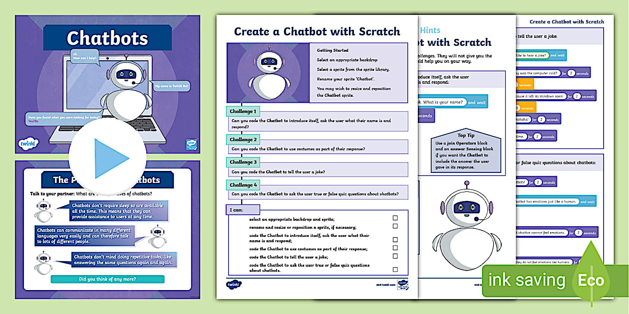 Chatbot PowerPoint Presentation - AI - KS2 (teacher made)