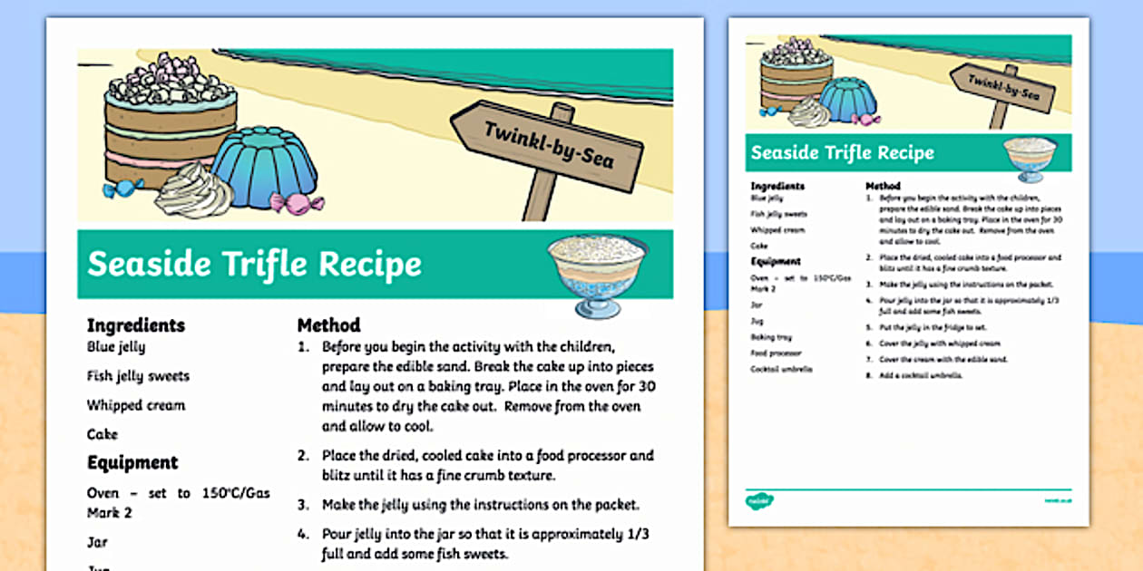 Seaside Cooking Ideas For Toddlers - EYFS baking - Twinkl