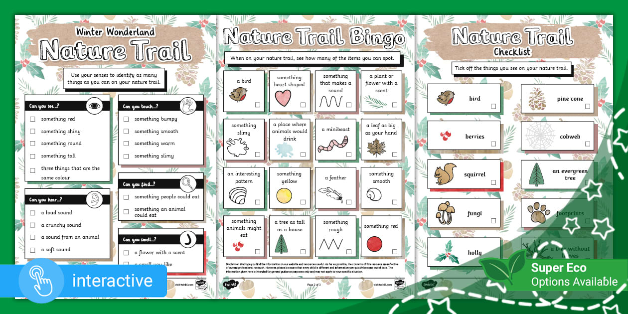 Winter Walk Activity | Winter Wonderland Trail