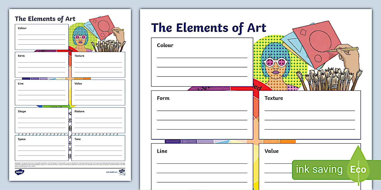 The Elements of Art Fact File Template (teacher made)