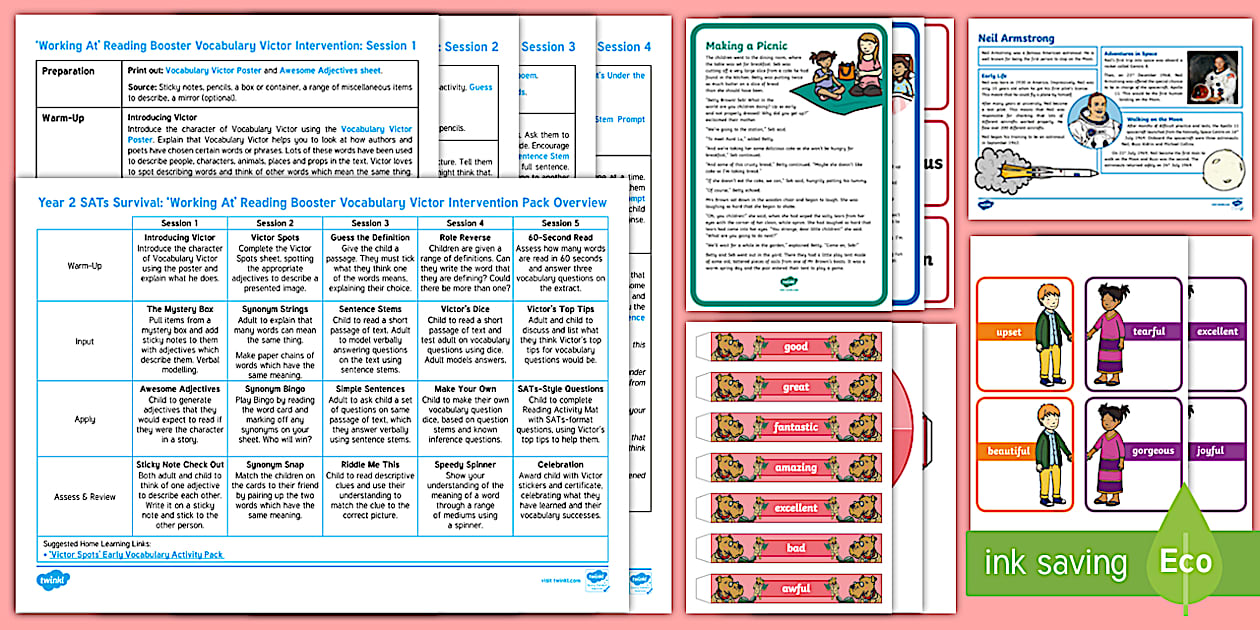 Year 2 Reading Catch-Up Intervention Pack: Vocabulary Victor
