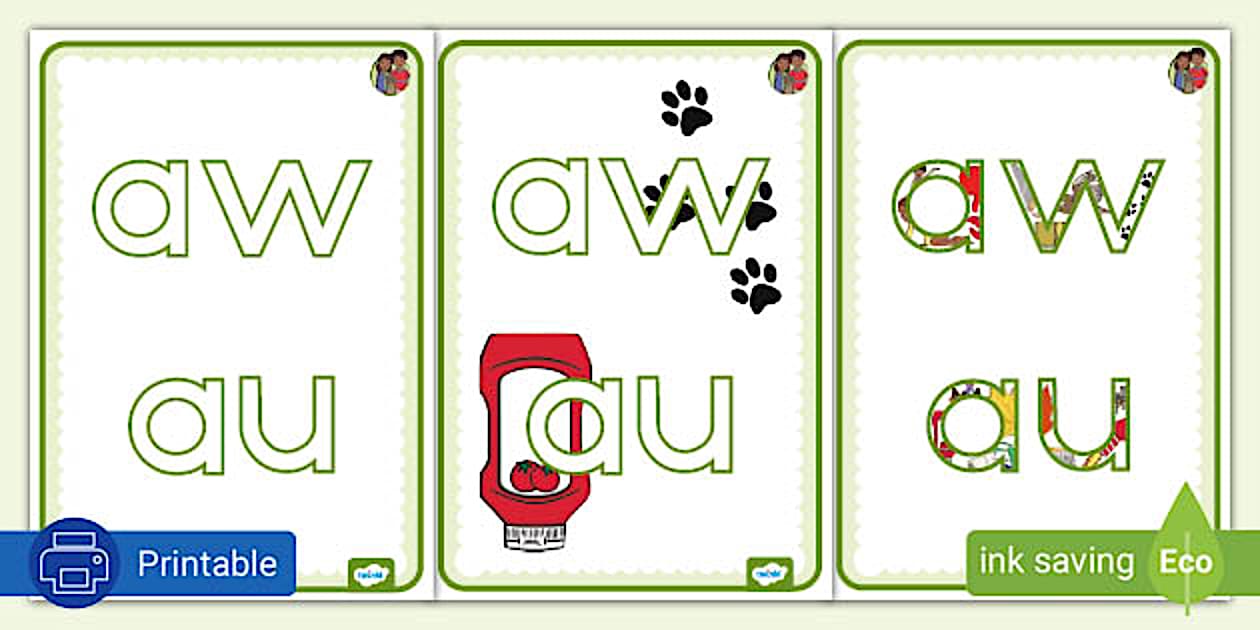 Grade 3 Phonics: au, aw Sound Posters (teacher made)