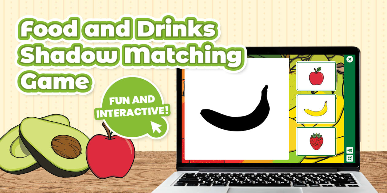 Food And Drinks Shadow Matching Go! Game