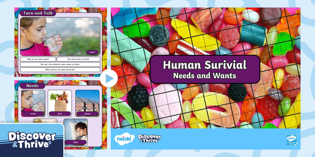 Human Survival PowerPoint (l'enseignant a fait) - Twinkl
