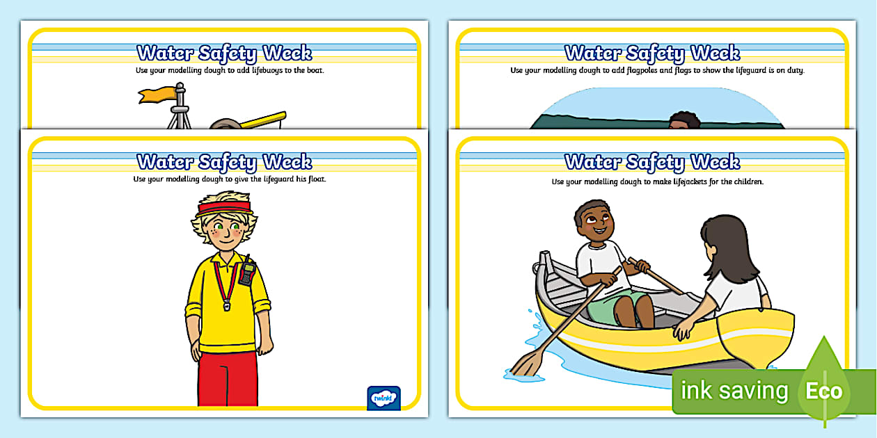 Water Safety Week (Modelling Dough Mats) (professor feito)