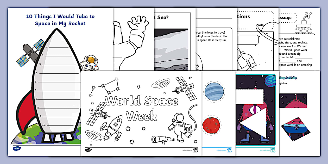 Space Themed Literacy Centre Pack (teacher made) - Twinkl