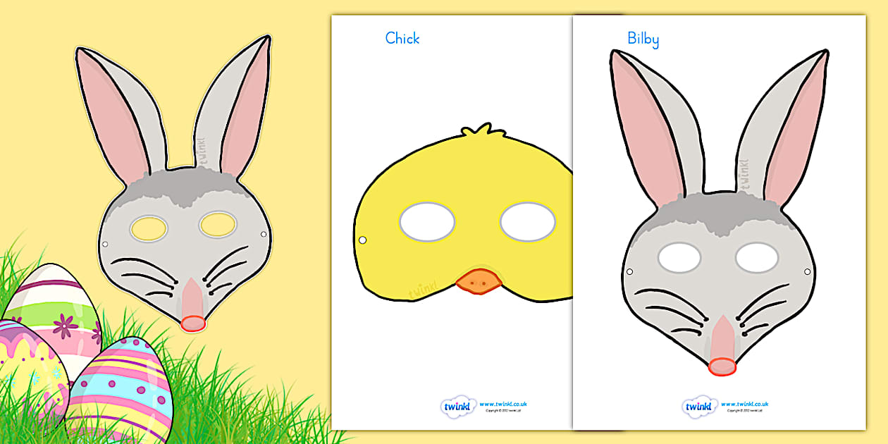 Easter Role Play Masks (teacher made) - Twinkl