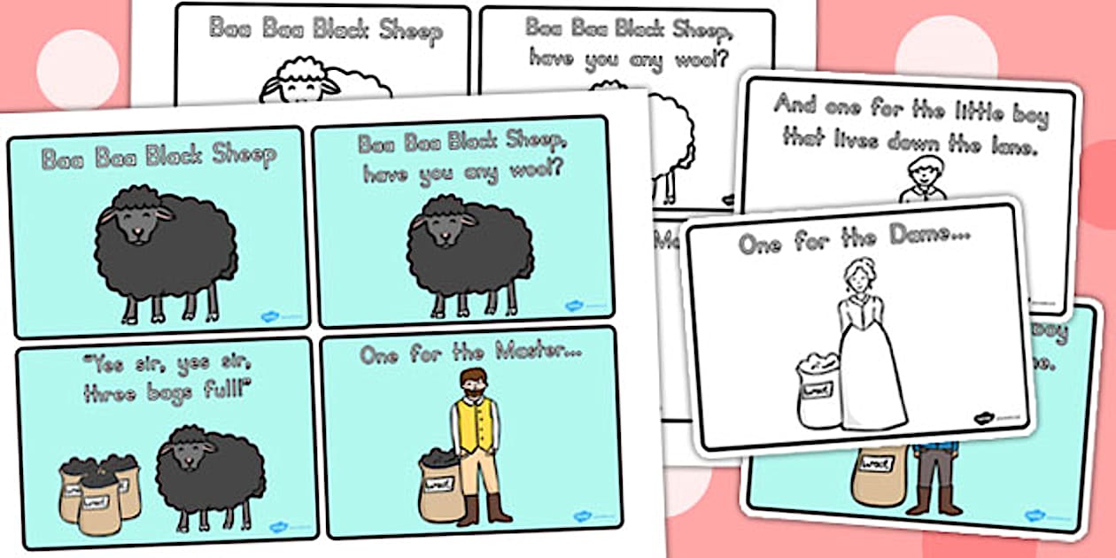 Ba Ba Black Sheep Story Sequencing A4 (teacher made)