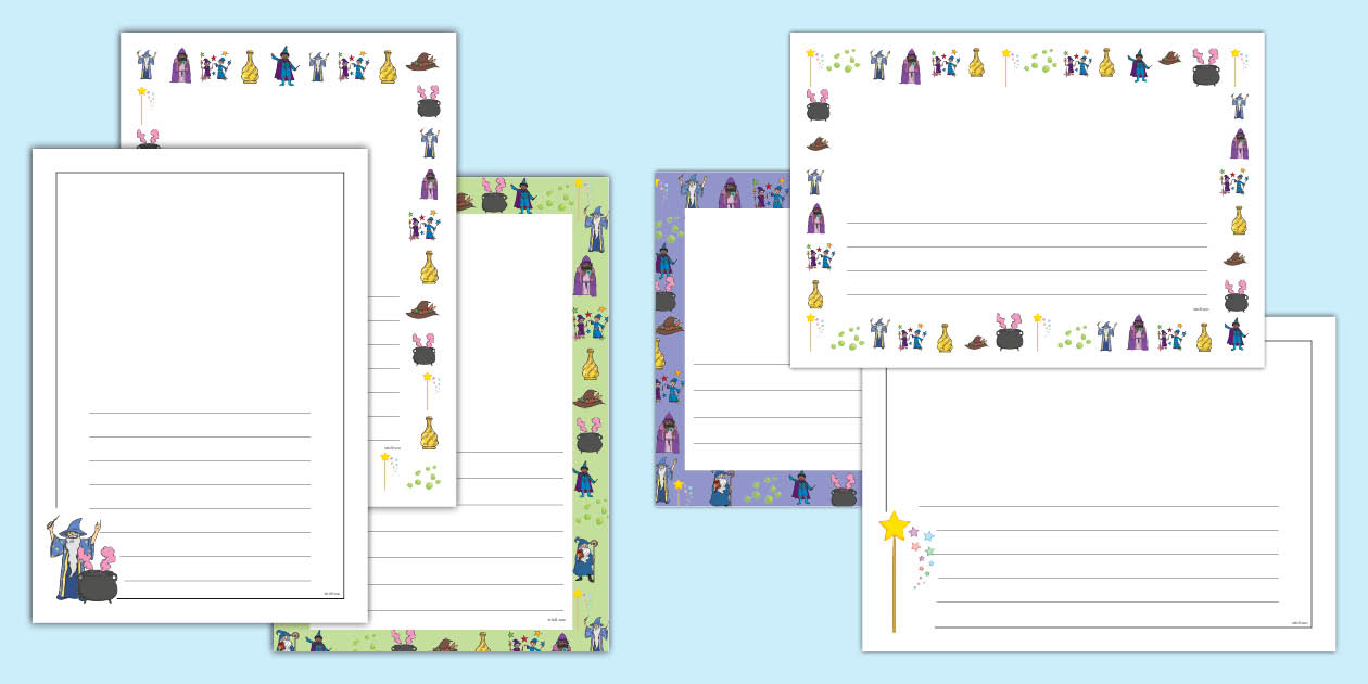 Wizard School Page Borders (teacher made) - Twinkl