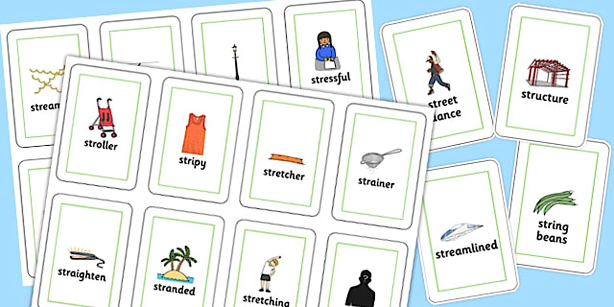 2 Syllable STR Flash Cards (teacher made) - Twinkl