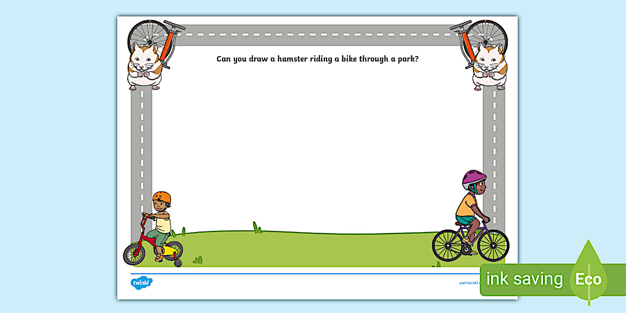 Bike Drawing Prompt (teacher made) - Twinkl