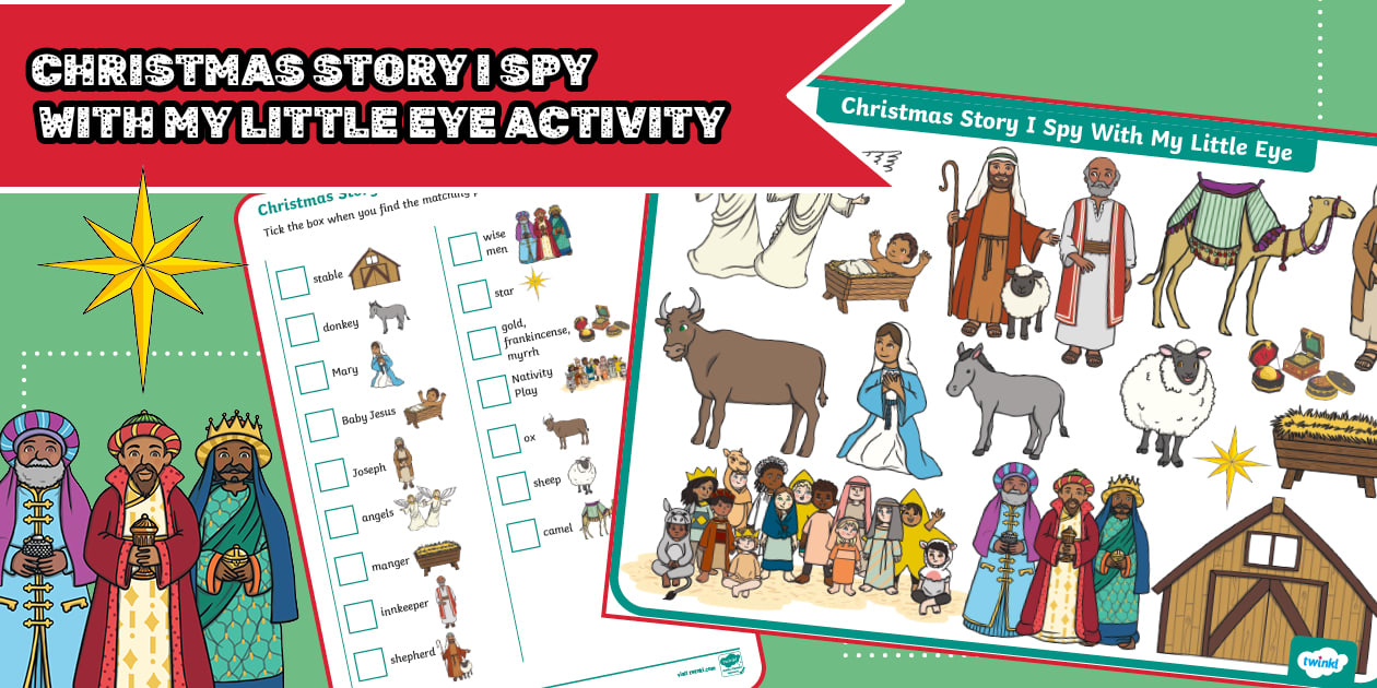 Christmas Story I Spy With My Little Eye Activity
