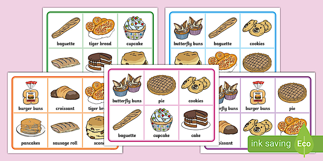 Bakery Bingo (teacher made) - Twinkl