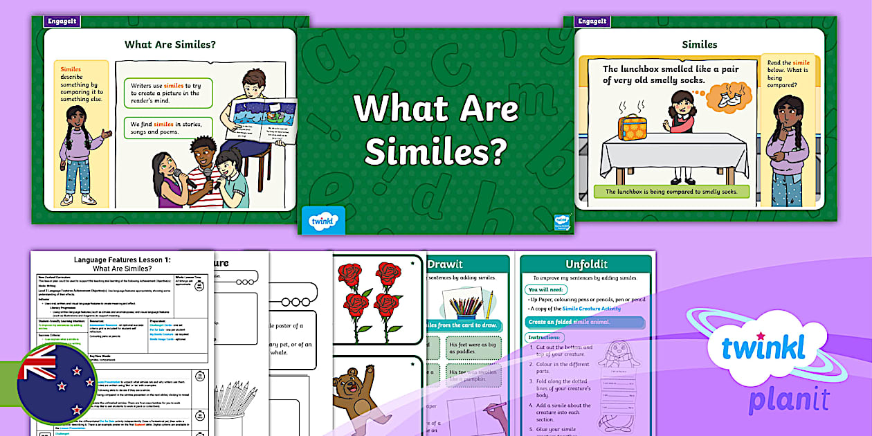 Phase 1 Writing: Language Features: What are Similes?