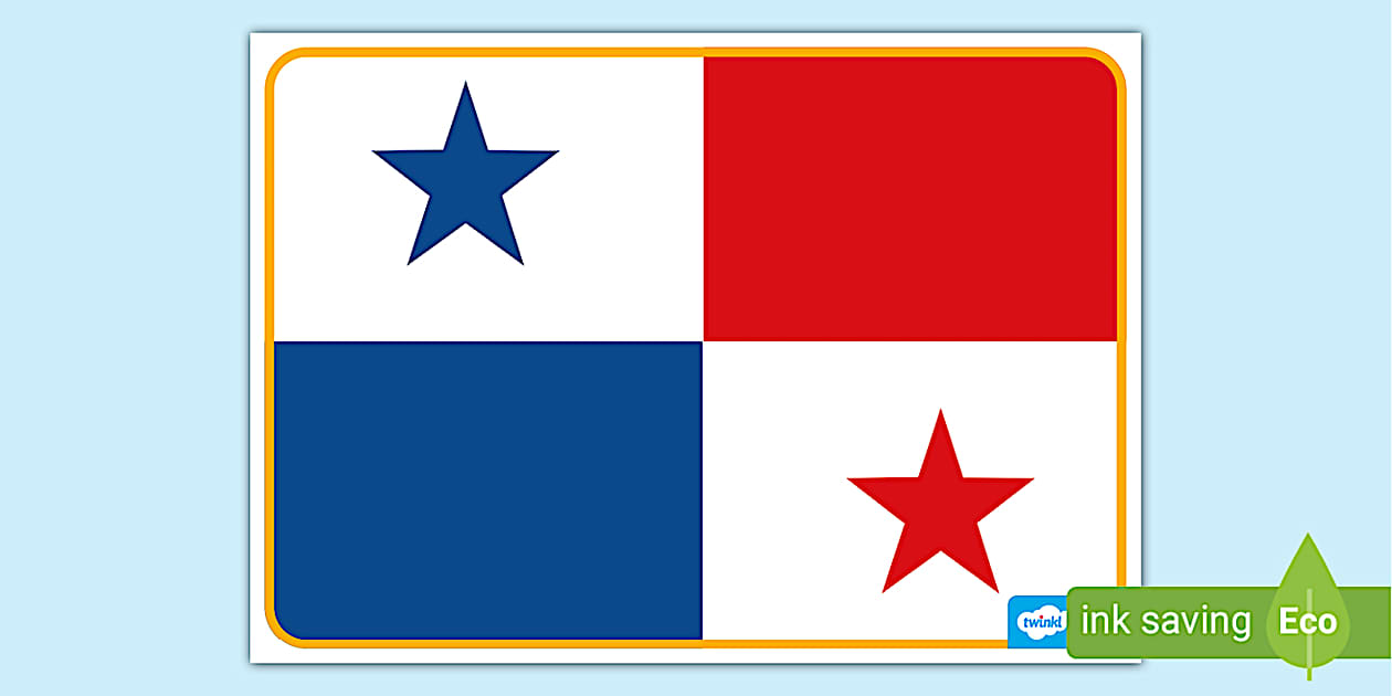Panama Flag Poster | Twinkl Flags (teacher made) - Twinkl