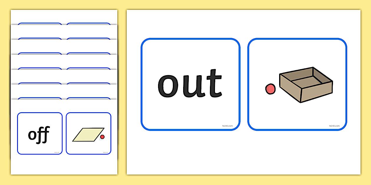 Precursive Positional Language Matching Cards - Twinkl