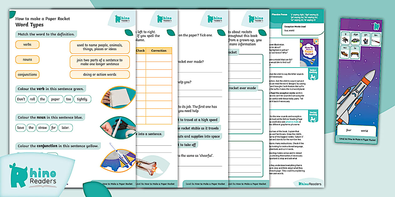 6a How to Make a Paper Rocket: Resource Pack (teacher made)