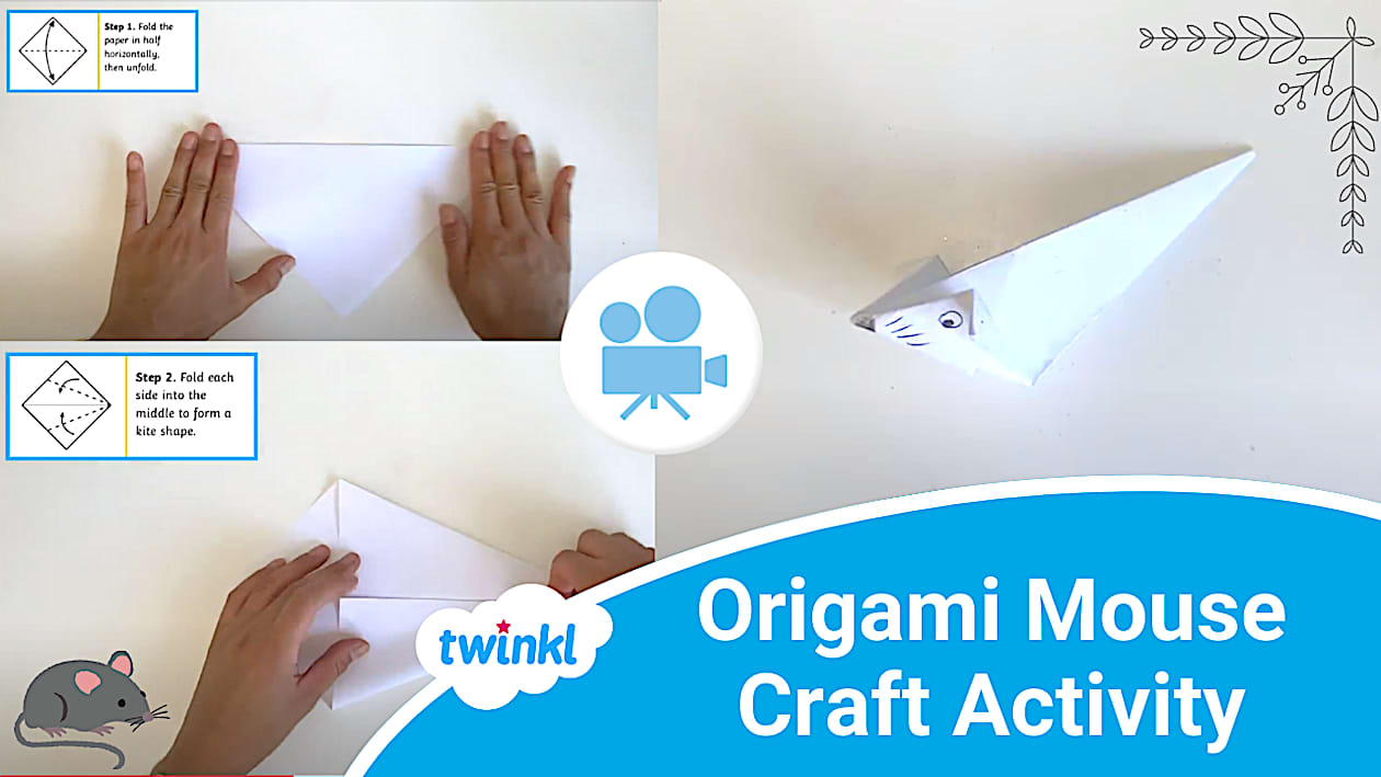 Origami Mouse Video Tutorial (teacher made) - Twinkl
