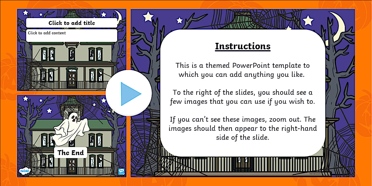 Halloween Backgrounds for PowerPoint | Twinkl - Twinkl