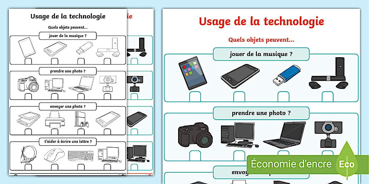 Activité sur l'usage de la technologie