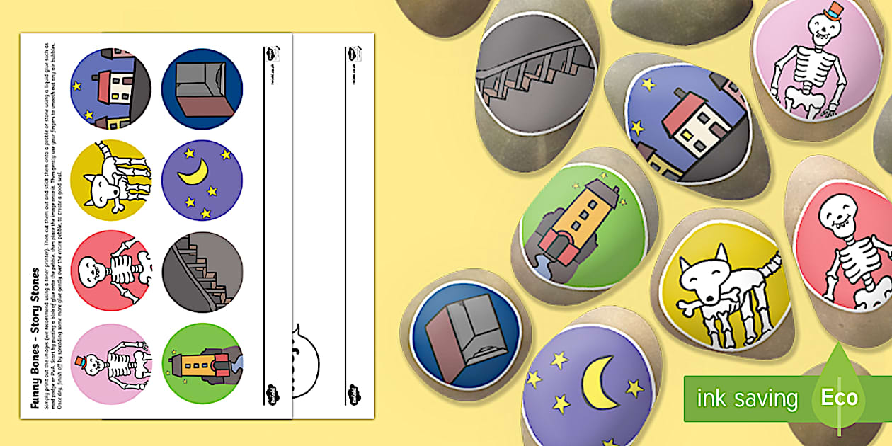 Funny Bones Story Stones (teacher made) - Twinkl