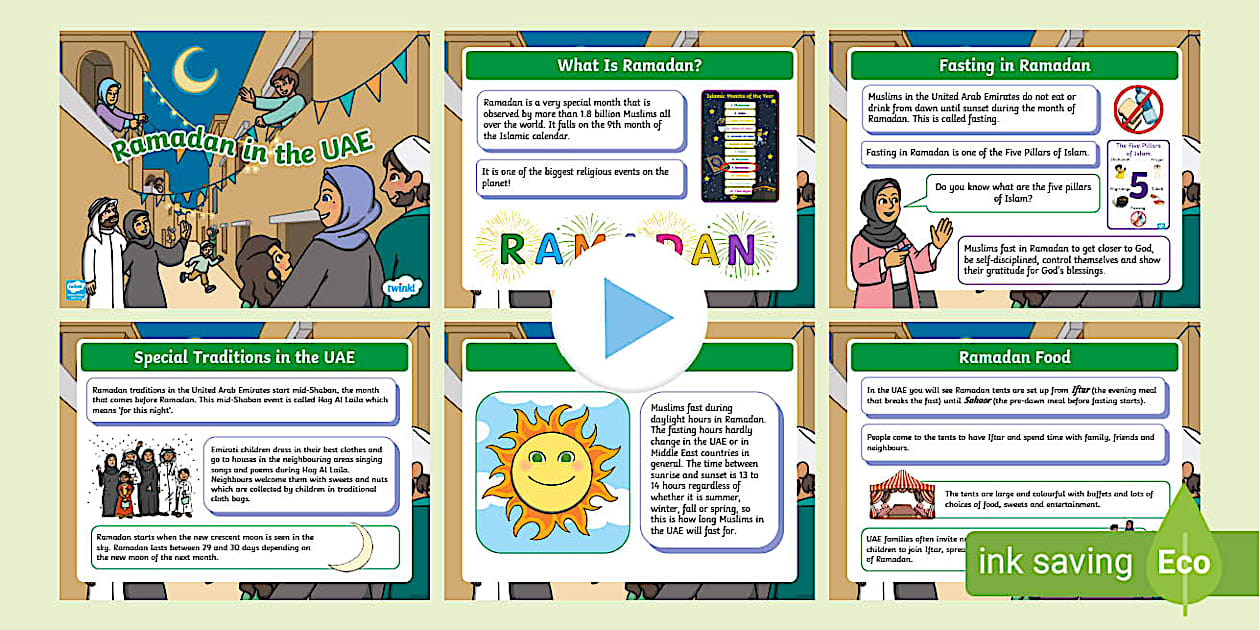 Ramadan in the UAE Presentation (teacher made) - Twinkl
