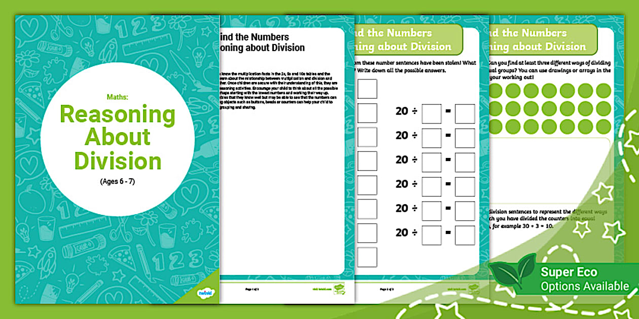 Maths: Reasoning About Division (Ages 6 - 7) (teacher made)