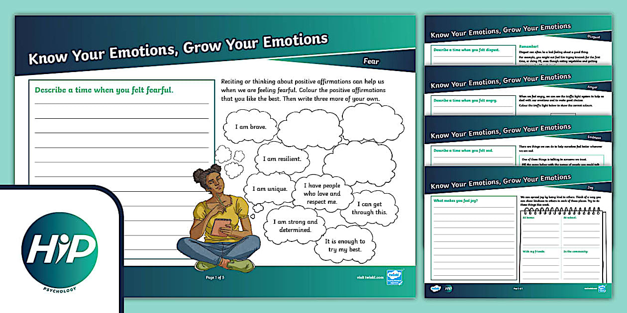 Know Your Emotions, Grow Your Emotions Activity Sheets
