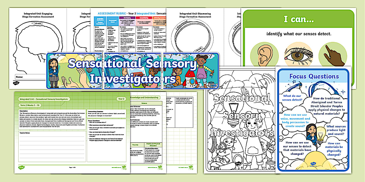 Sensational Sensory Investigators Yr 2 IU Display Pack
