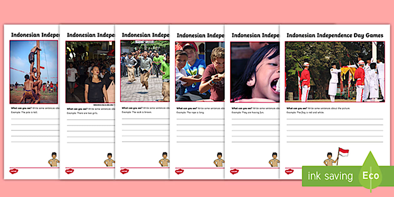 SA Indonesian Independence Day Games Writing Stimulus Picture