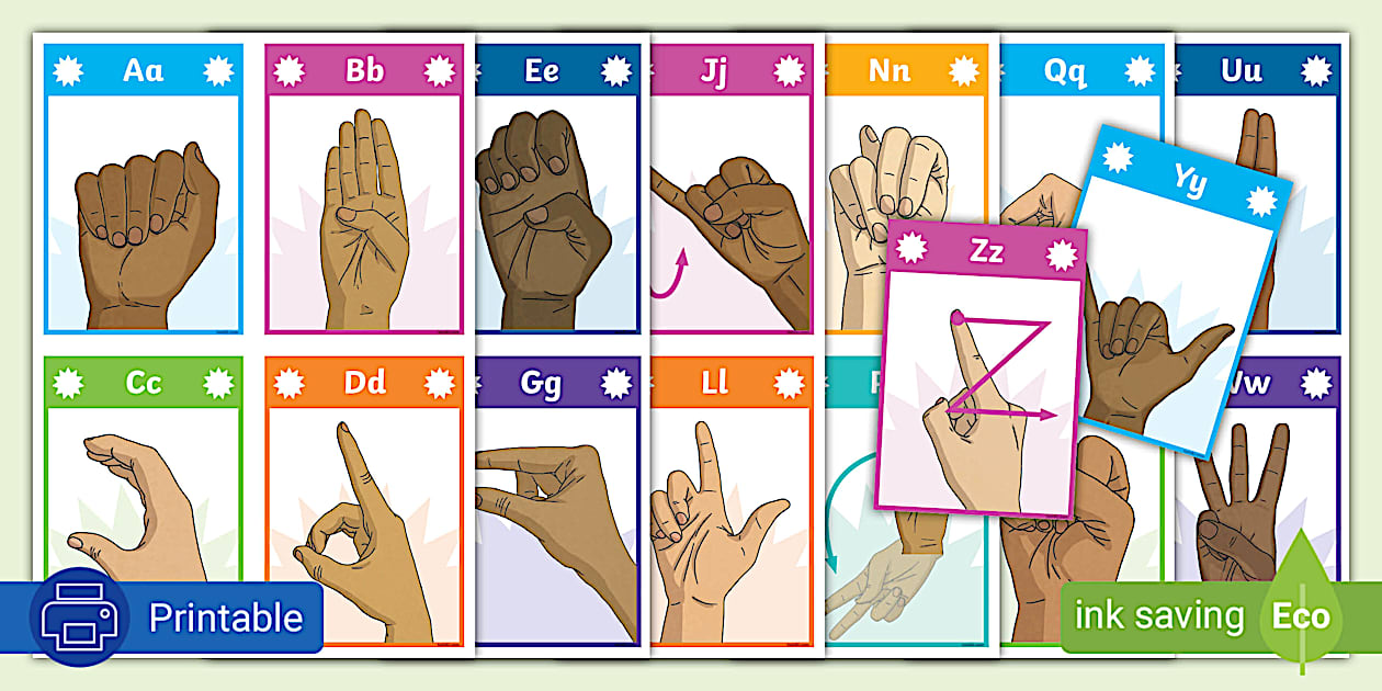South African Sign Language Alphabet - Twinkl South Africa