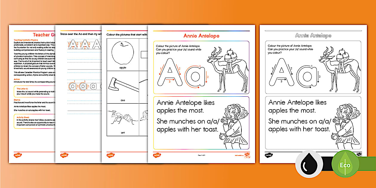 Phonics Letter A Worksheet - Teacher-Made - Twinkl Canada