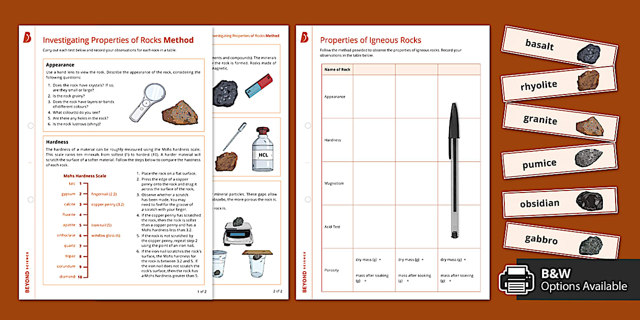 Investigating Properties of Igneous Rocks | KS3 Chemistry