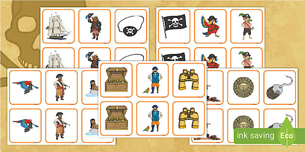 Pirate playing cards | All ages (teacher made) - Twinkl