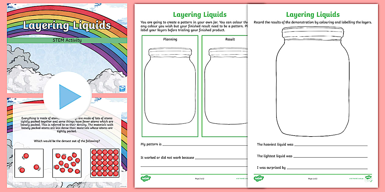 Layering Liquids STEM PowerPoint (Teacher-Made) - Twinkl