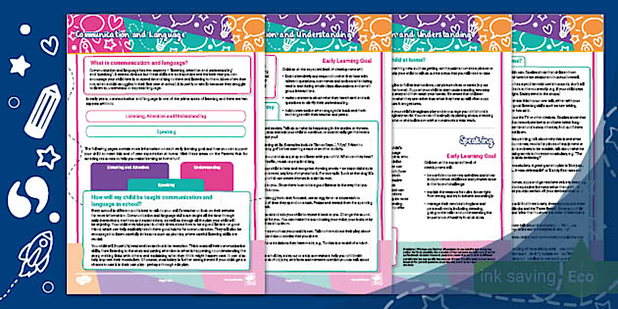 Your Child's Learning in Reception - Communication and Lang