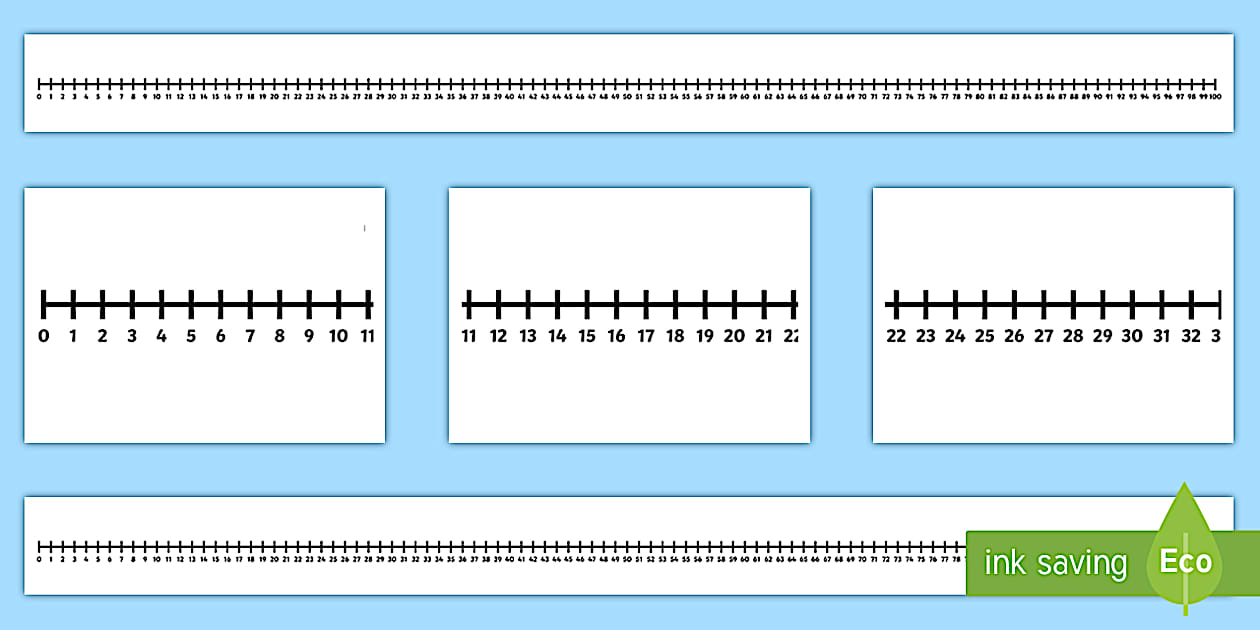 Giant 0 to 100 Number Line - Maths Resource (teacher made)