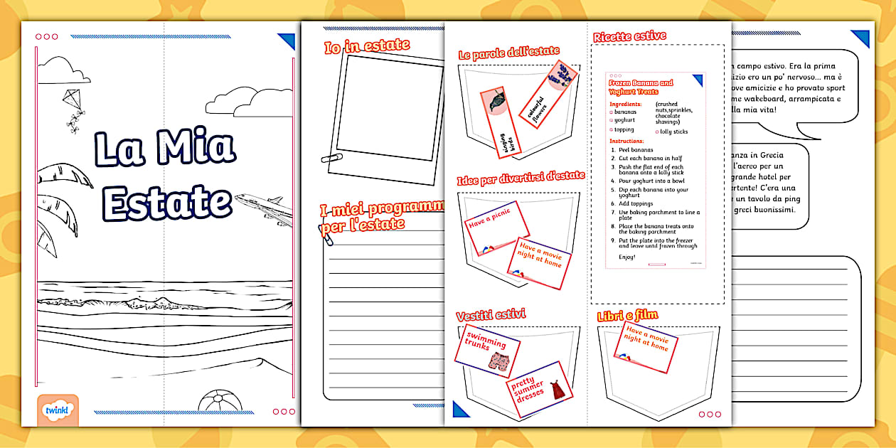 Il Mio Lapbook Estivo (professor feito) - Twinkl