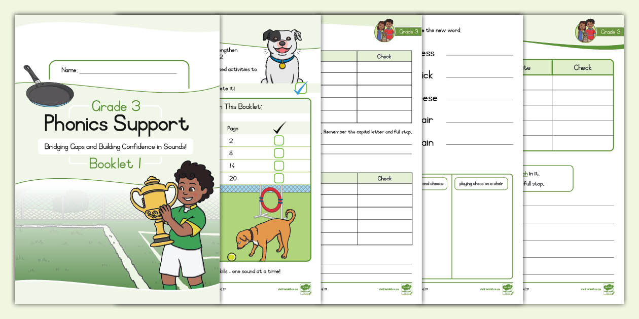 Grade 3 Phonics Support Booklet 1 (teacher made) - Twinkl