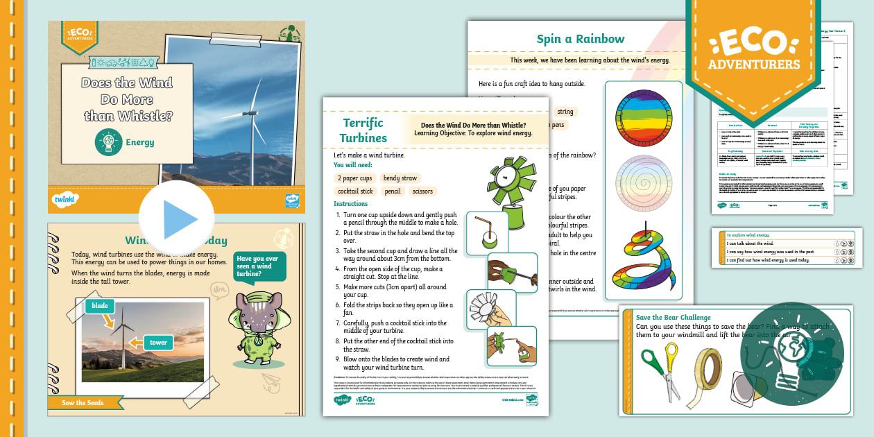 Year 1 Energy: Lesson 3 Does the Wind Do More than Whistle?