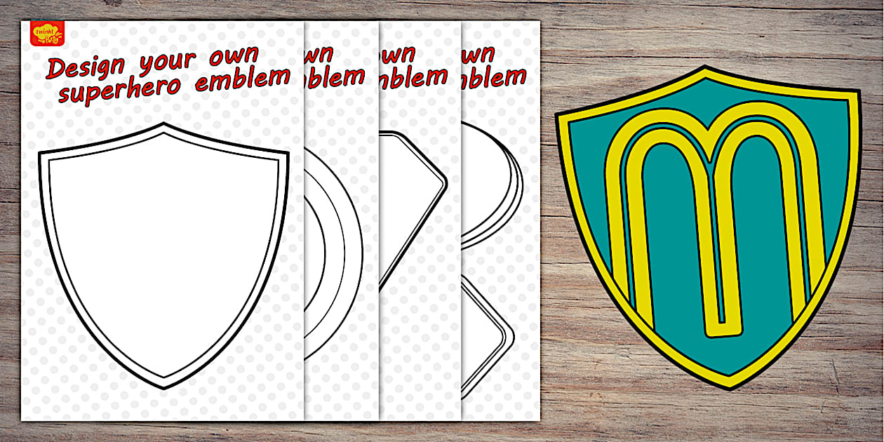 Design Your Own Superhero Emblem | Twinkl Party - Twinkl