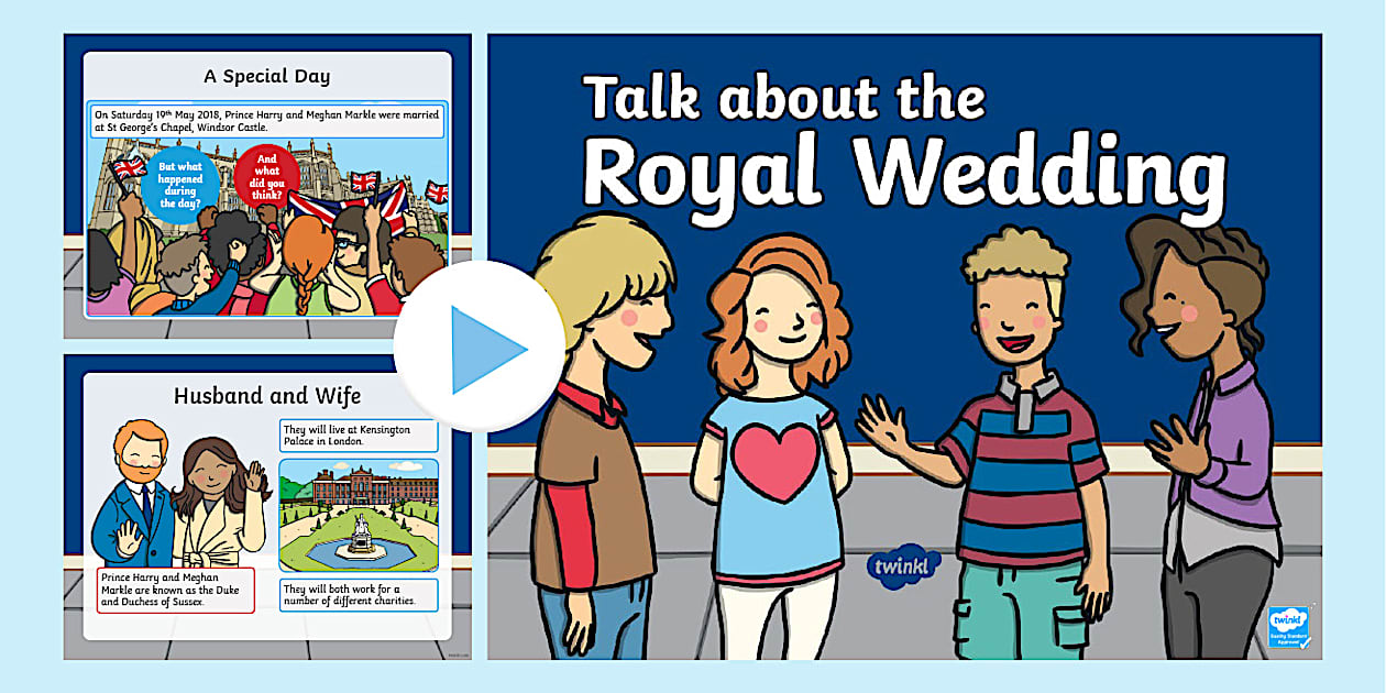 EYFS / KS1 Talk about the Royal Wedding PowerPoint - Twinkl