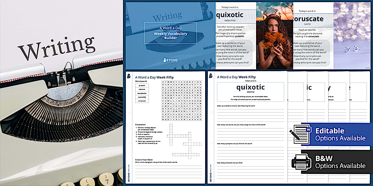 A Word a Day Activity Pack Week 50 (teacher made) - Twinkl