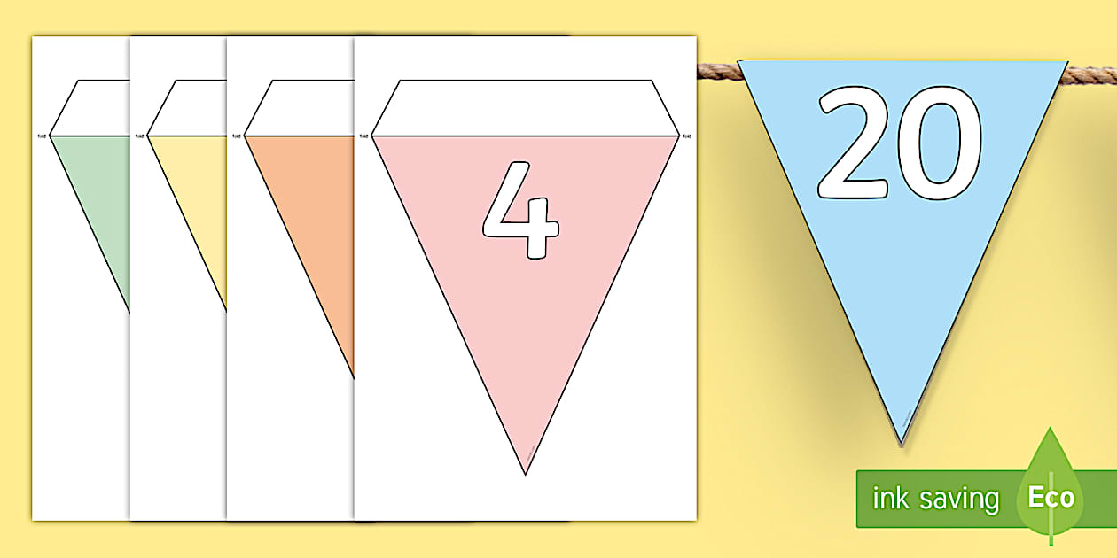 Black and White Counting in 4s Display Bunting - Twinkl