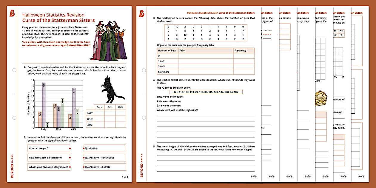 👉 Halloween Statistics Revision (teacher made) - Twinkl
